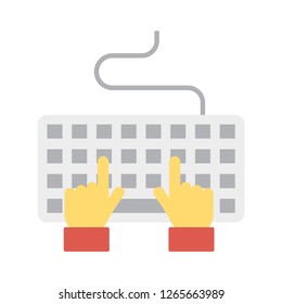 Keyboard Typing Keys Stock Vector (Royalty Free) 1265663989 | Shutterstock