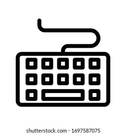 Keyboard Line Icon Technology Device Keypad Stock Vector (Royalty Free) 1531583219 | Shutterstock