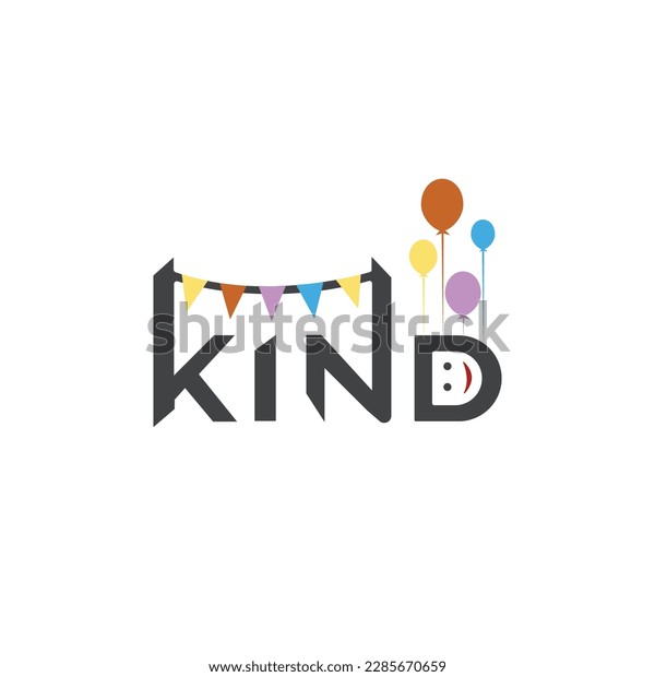 Kind Vector Logo Kind Emblem Stock Vector (Royalty Free) 2285670659 ...