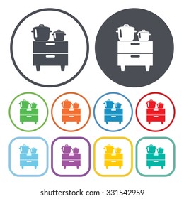 Vector Illustration Kiln Icon Logo Flat Stock Vector (Royalty Free ...