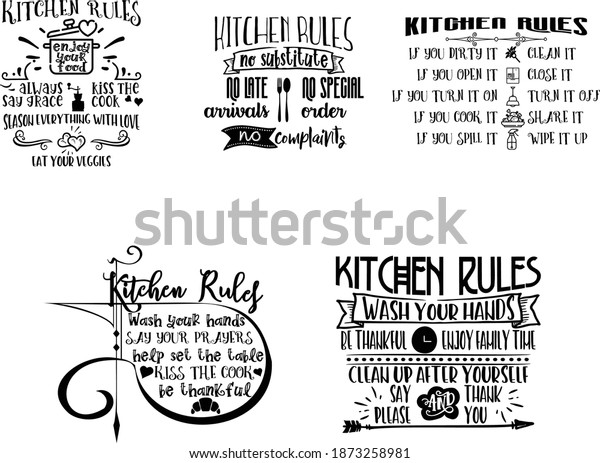 59 Laser Cutting Design Kitchen Sayings Stock Vectors and Vector Art ...