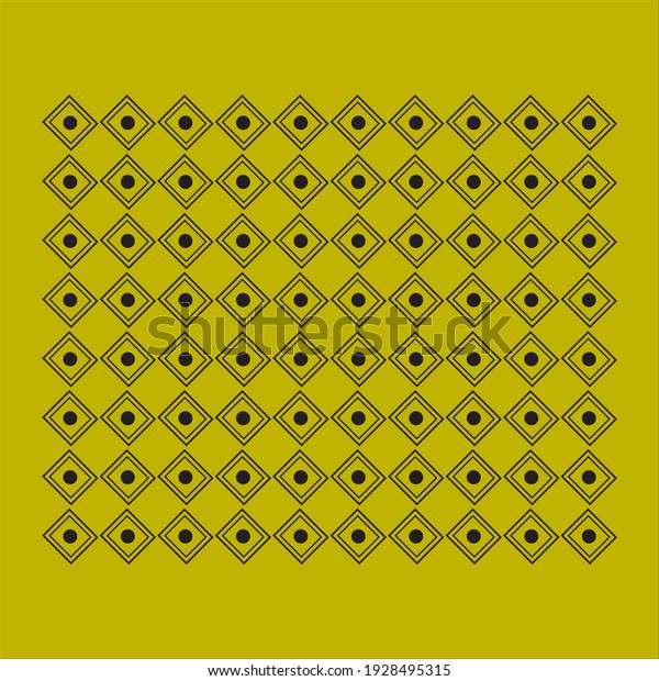 Kite Dots Shape Pattern Yellow Background Stock Vector (Royalty Free ...