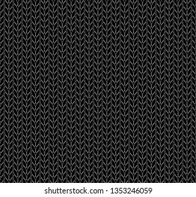 Knitting Vector Vector Texture Seamless Black Knit Texture, 51% OFF