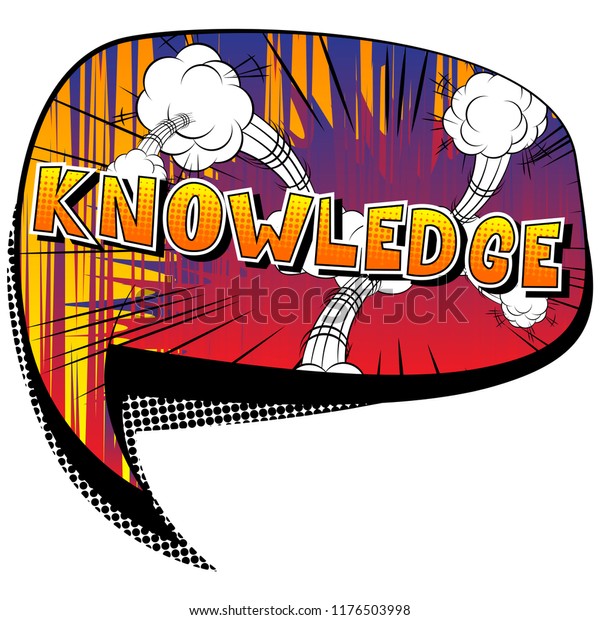 Knowledge Vector Illustrated Comic Book Style Stock Vector (Royalty ...
