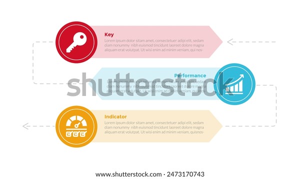 Kpi Key Performance Indicator Infographics Template Stock Vector ...