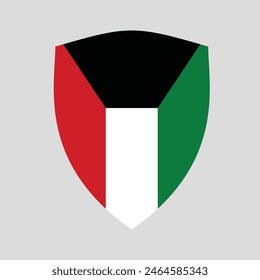 Kuwait Flag Shield Shape Frame Stock Vector (Royalty Free) 2464585343 ...