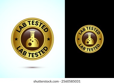 Lab Tested Icon Laboratory Testing Product Stock Vector (Royalty Free ...