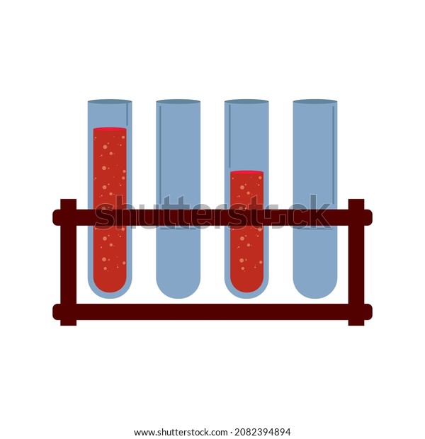 Laboratory Blood Tests Experiment Vector Flat Stock Vector (Royalty ...