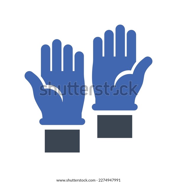 Laboratory Gloves Icon Vector Graphics Stock Vector (Royalty Free ...