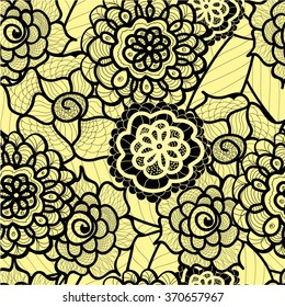 Bat Seamless Pattern Lace Vector Pattern Stock Vector (Royalty Free ...