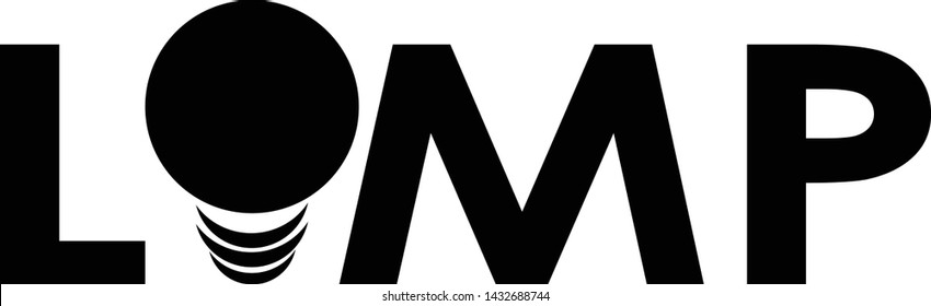 Lamp Text Logo Simple Style Stock Vector (Royalty Free) 1432688747 ...