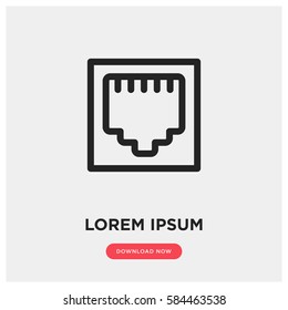 Lan Network Vector Icon Stock Vector (Royalty Free) 584463538 ...