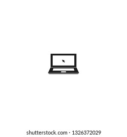 Laptop Cursor Icon Vector Stock Vector (Royalty Free) 1326372029 ...