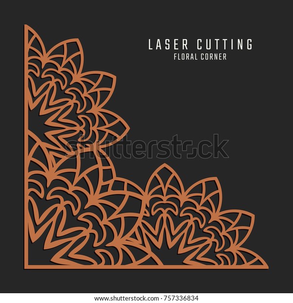 Laser Cutting Corner Tapestry Panel Jigsaw Stock Vector (Royalty Free ...