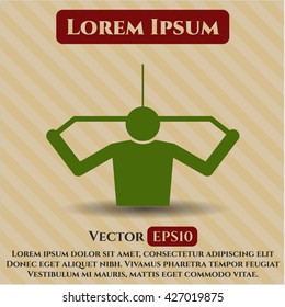 Lat Pull Down Exercise Icon Stock Vector (Royalty Free) 427019875 ...