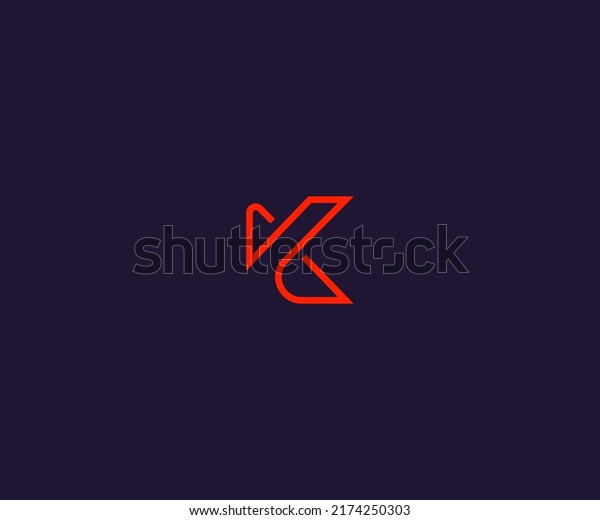 Latter K Logo Template Vector Abstract Stock Vector (Royalty Free ...