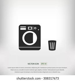 Vector Set Laundry Labels Around Clock Stock Vector (Royalty Free ...