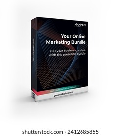 Layered Software Box Selectable Backgrounds Editable Stock Vector ...