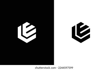 Le L E Logo Design Concept Stock Vector (Royalty Free) 2244597599 ...