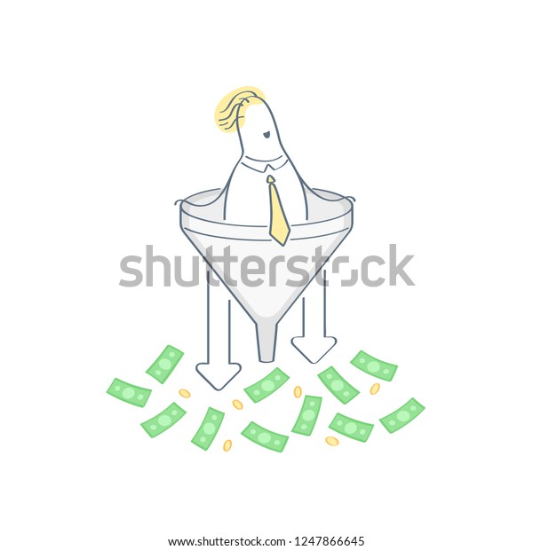 Lead Generation Lead Funnel Lead Conversion Stock Vector (Royalty Free ...
