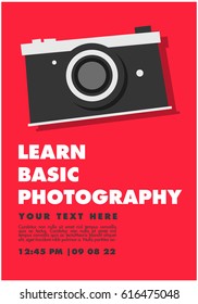 Take Photography Course Poster Design Stock Vector (Royalty Free ...