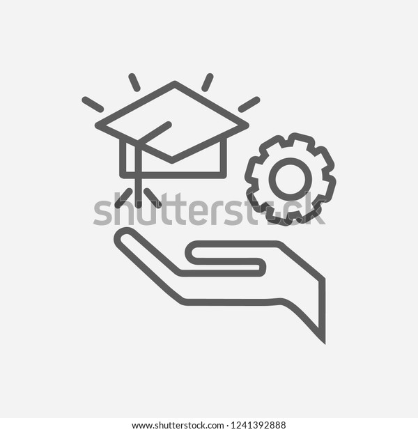 Learning Support Icon Line Symbol Isolated Stock Vector (Royalty Free ...