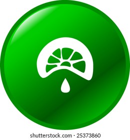 Lemon Symbol Sign Button Stock Vector (Royalty Free) 116395750 ...