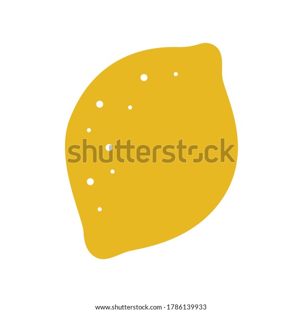 Lemon Vector Icon Isolation Set Fruits Stock Vector (Royalty Free ...