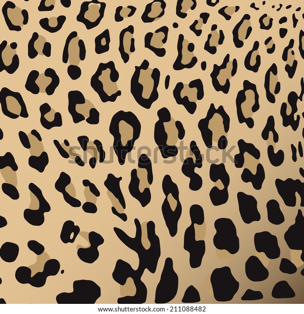 Leopard Skin Vector Stock Vector (Royalty Free) 211088482 | Shutterstock