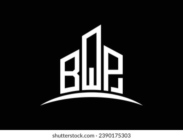 Letter Bqp Building Vector Monogram Logo Stock Vector (Royalty Free ...