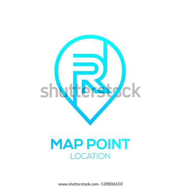 Letter E Logo Map Point Locationcheck Stock Vector (Royalty Free ...