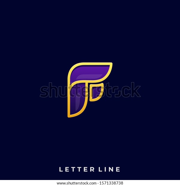 Letter F Illustration Vector Design Template Stock Vector (Royalty Free ...