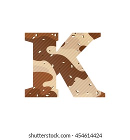 Letter F Logo Desert Camouflage Vector Stock Vector (Royalty Free ...