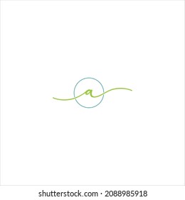 Letter Logo Vector Cursive Template Stock Vector (Royalty Free ...