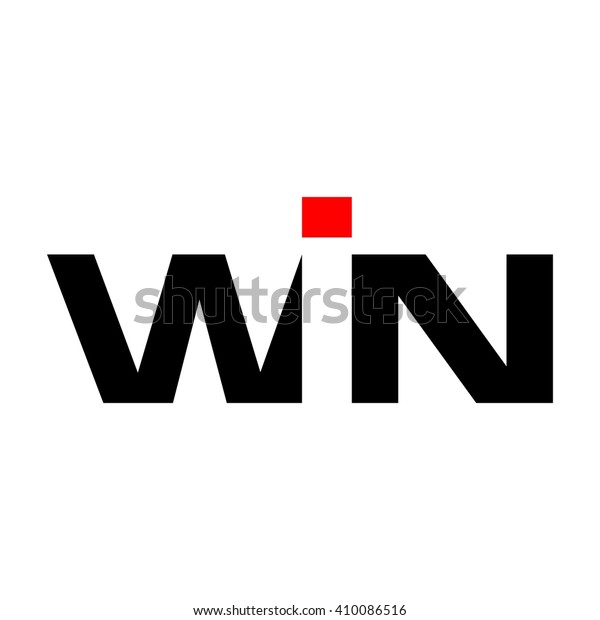 Letter Win Logotype Logo Vector Stock Vector (Royalty Free) 410086516 ...