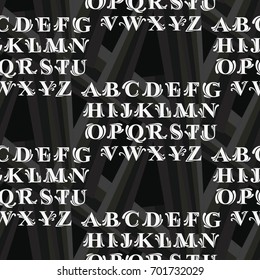 Letters Pattern Background Texture Vector Illustration Stock Vector ...