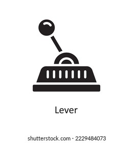 Lever Icon Lever Symbol Design Industry Stock Vector (Royalty Free ...
