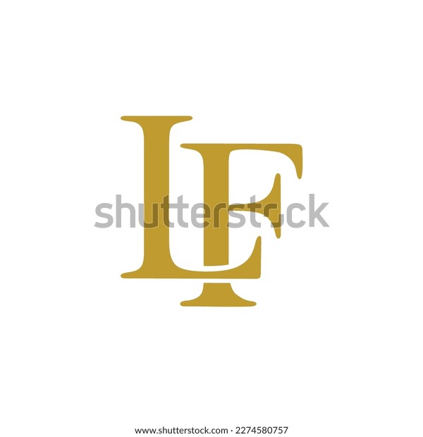 Lf Initial Letter Monogram Logo Stock Vector (Royalty Free) 2274580757 ...