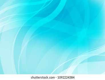 Cool Blue Wavy Background Cover Design Stock Vector (Royalty Free ...