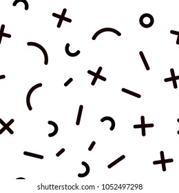 Black White Seamless Mathematical Symbols Pattern Stock Vector (Royalty ...