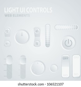 Light Ui Controls Web Elements Knob Stock Vector (Royalty Free ...