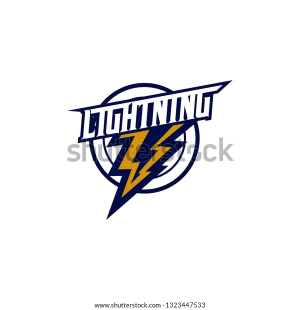 Lightning Logo Design Stock Vector (Royalty Free) 1323447533 | Shutterstock