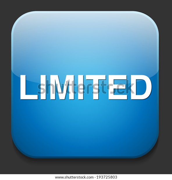 Limited Button Stock Vector (Royalty Free) 193725803 | Shutterstock