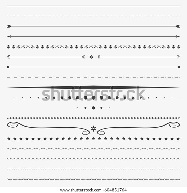 Borde de línea aislado, vectorial de: vector de stock (libre de ...