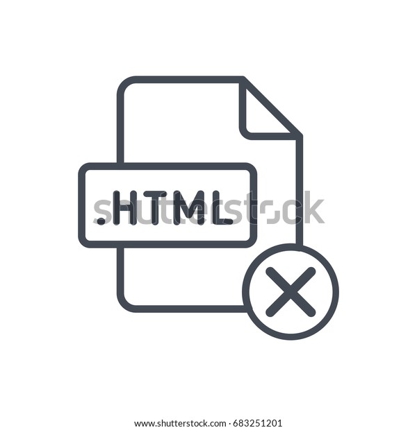 Line File Format Vector Html Stock Vector (Royalty Free) 683251201 ...