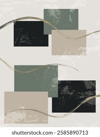 Linear Flow Through Geometric Forms Stock Vector (Royalty Free ...