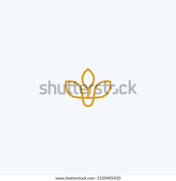 Linear Flower Crown Logotype Royal Icon Stock Vector (Royalty Free ...