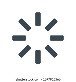 Lines Loading Circle Flat Style Icon Stock Vector (Royalty Free ...