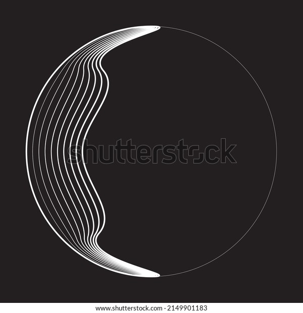 Líneas en forma de semicírculo .: vector de stock (libre de regalías ...