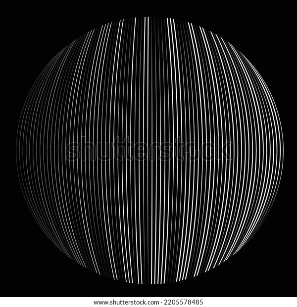 Lines Sphere Form Vector Technology Sphere Stock Vector (Royalty Free ...